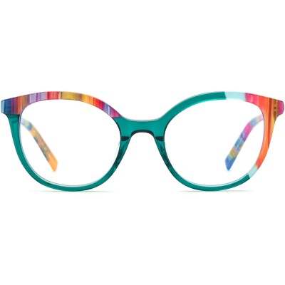 Round Glasses for Women Men Multicolor Acetate Plastic Eyeglasses ...