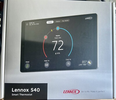 Lennox 22V24 iComfort S40 Ultra Smart Thermostat NEW Replaces Obsolete ...