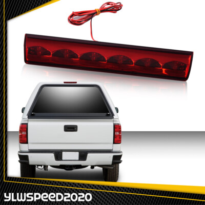 LED Red Third Stop Brake Light Lens Fit For Truck Cap Topper Recessed ...