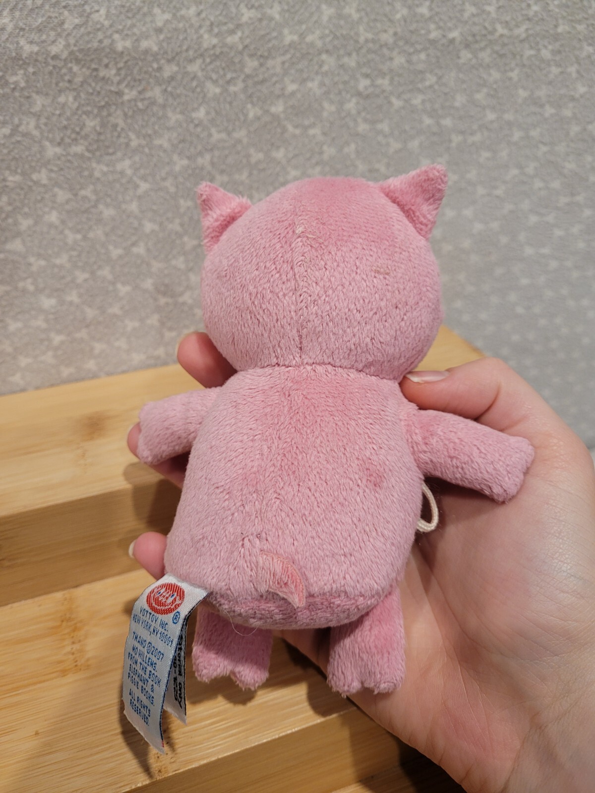 2007 Yottoy Mo Willems Piggie Pig Elephant Plush Toy Finger Puppet Set ...