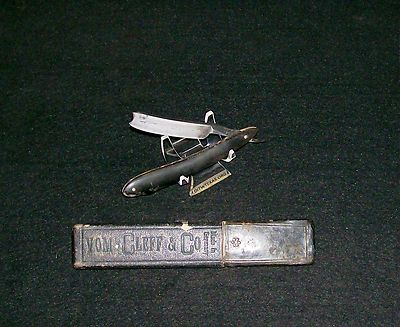 Straight Razor Cupid Arrow 1890 4-1/2" Buffalo Horn & Von Cleff & Co ...