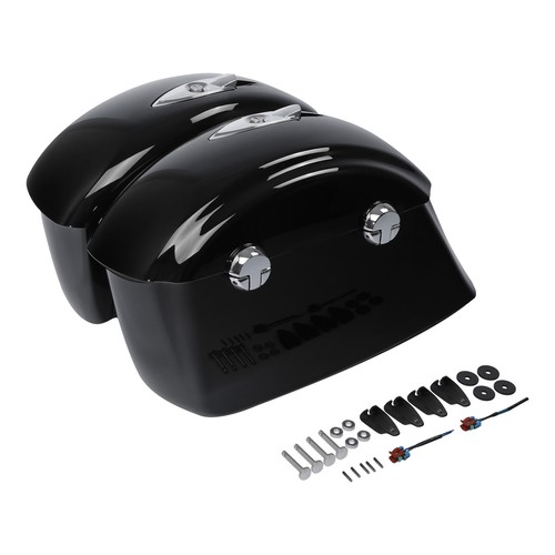 Fit For Indian Springfield 2016-2025 Saddlebags Black Saddle Bags | eBay