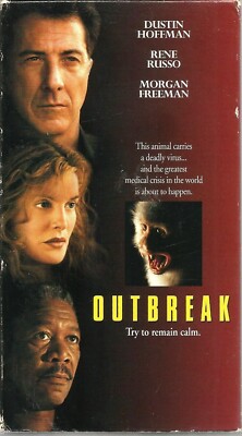Outbreak VHS 1995 Dustin Hoffman Rene Russo Morgan Freeman Deadly Virus ...