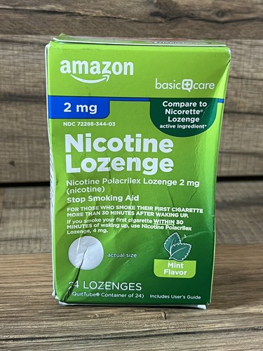 6 tubes, Amazon Basic Nicotine Lozenge's 2mg Stop Smoking Aid 144 ...