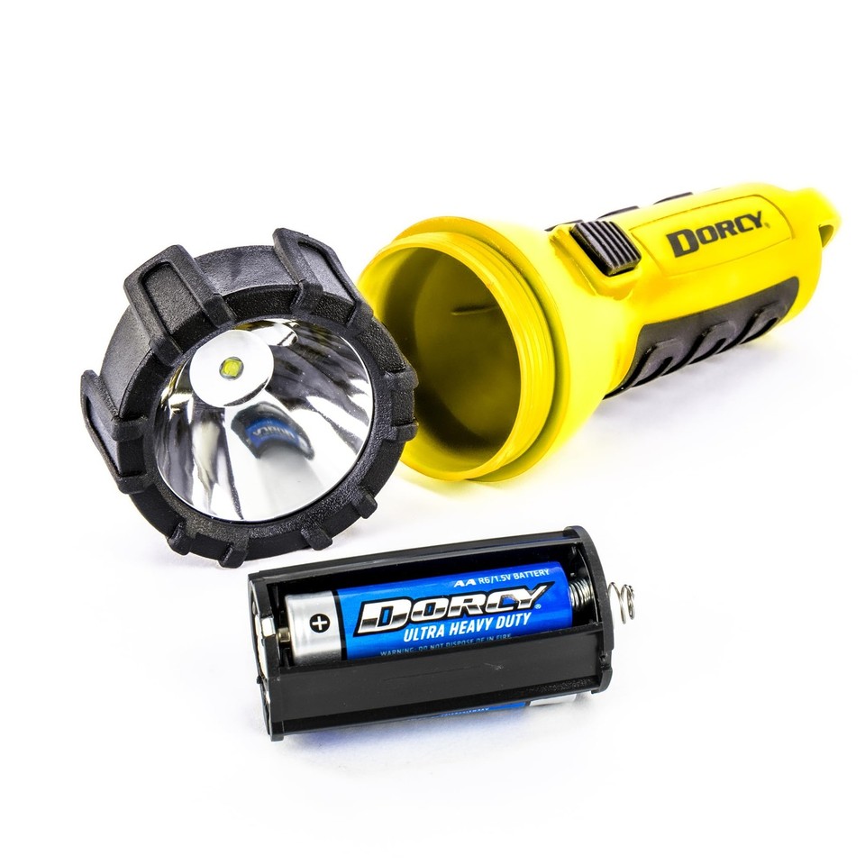 Dorcy 41-2510 Floating Waterproof LED Flashlight with Carabineer Clip ...