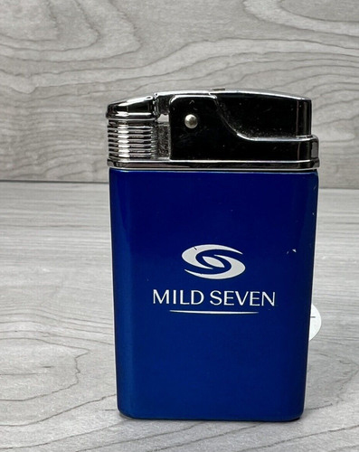Vintage Lighter Mild Seven 7 Slim Blue Butane Torch 2 1/8"L No Box ...