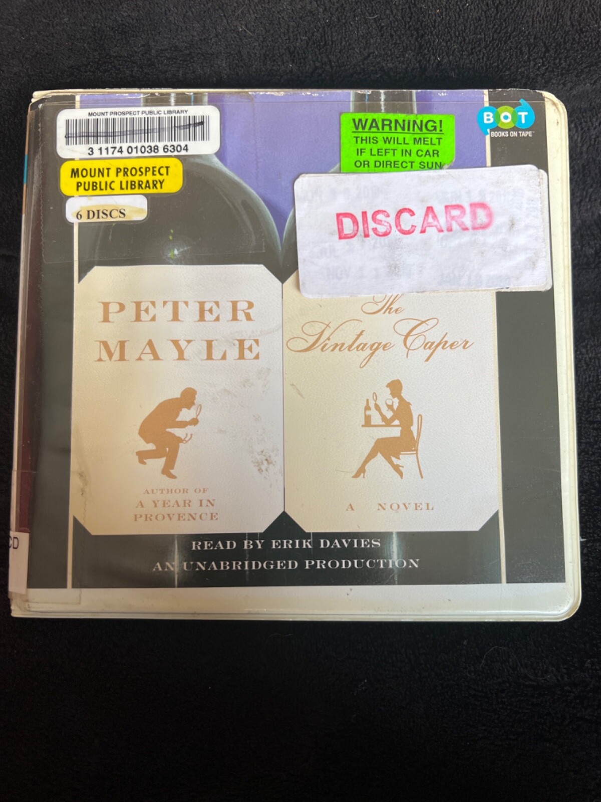 Shelf217 Audiobook~The Vintage Caper- Peter Mayle- Unabridged- 6 Discs ...