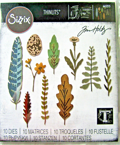 Funky Nature Leaves Sizzix Thinlits Thin Metal Die Set by Tim Holtz 665215 NEW! | eBay