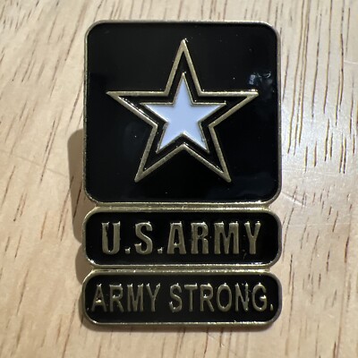 U. S. Army White Star Army Strong Pinback. | eBay