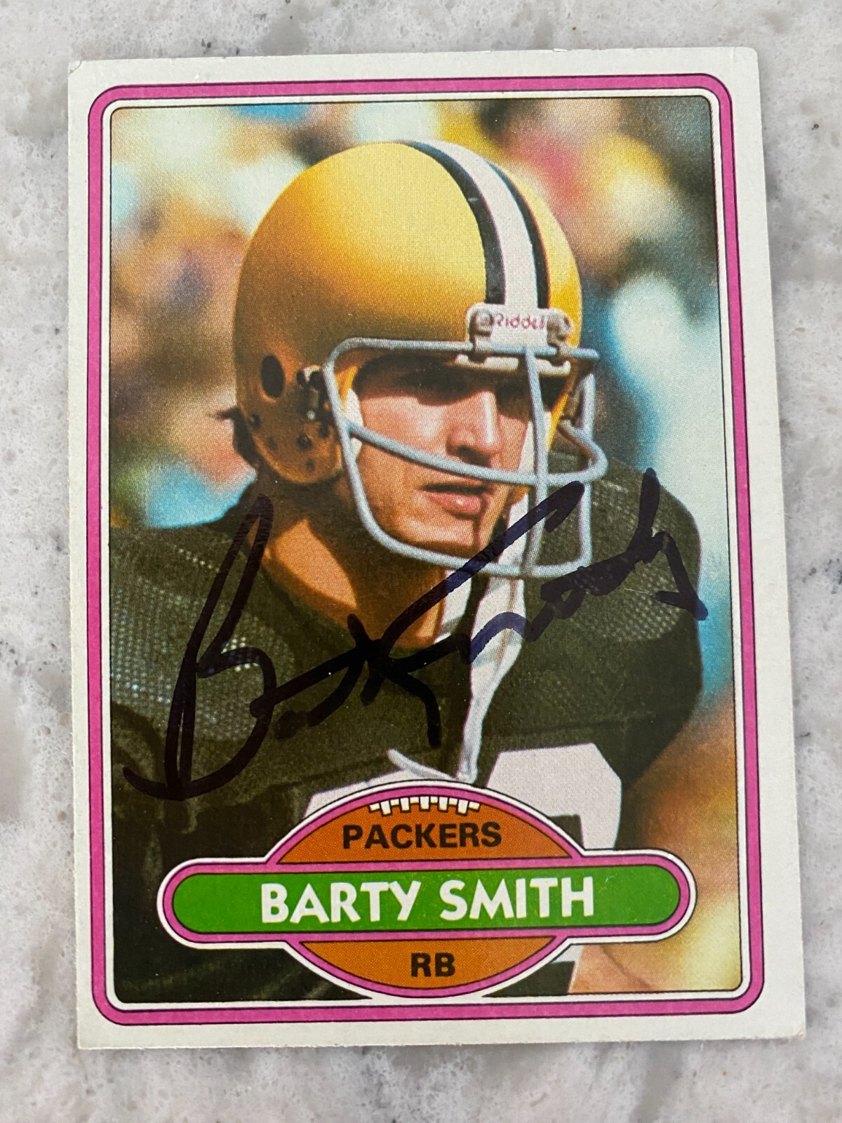 Barty Smith signed GREEN BAY PACKERS card 1980 TOPPS | eBay