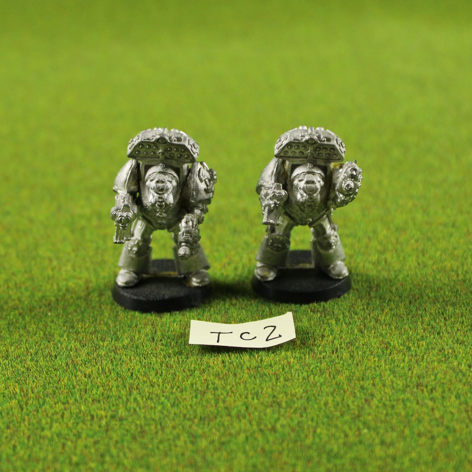 Warhammer 40K Space Marine Terminators w Cyclone Missile (x2) Metal ...