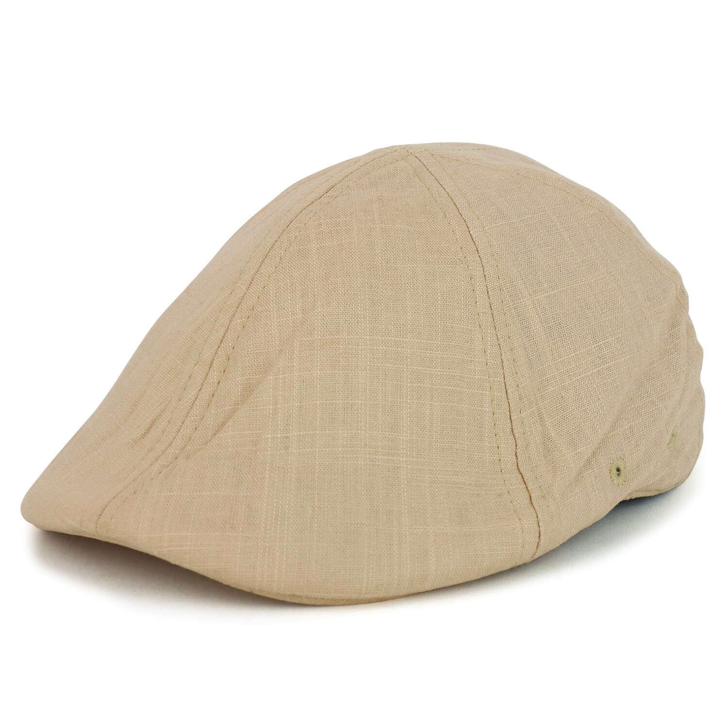 Classic Simple Plain Cotton Linen Ivy Cap Elastic Band Closure - FREE ...