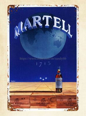 Alcohol. Martell drink metal tin sign vintage garage signs | eBay