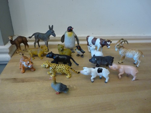 AAA & ELC Animal Bundle solid toy animals farm/wild/safari/zoo | eBay UK