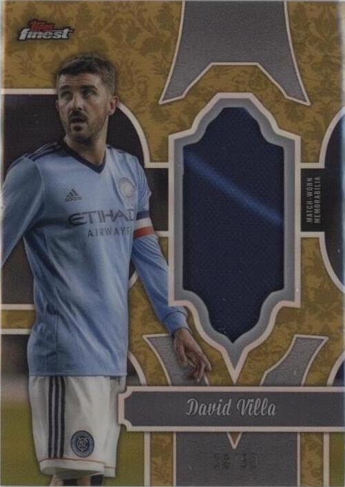 2024 Topps Finest Mls - Finest Fabrics David Villa #FF-DV Gold ...
