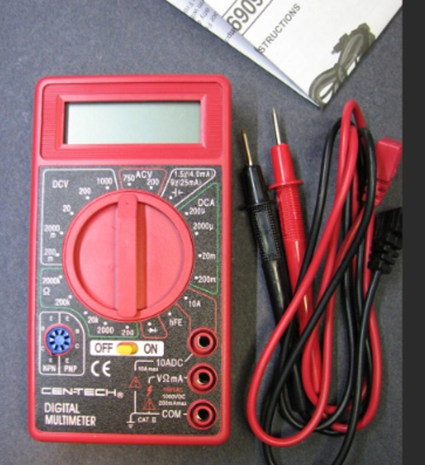 NEW Harbor Freight CEN-TECH 7 Function Digital MULTIMETER Electrical ...