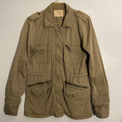 Lily Aldridge for Velvet Women's Jacket size S Army Green Lightweight ...