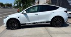 Tesla Model Y 2020-2024 Custom Outline "Dual Motor" Side Vinyl Decal ...