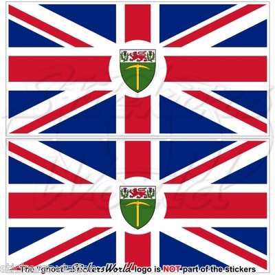 RHODESIA Southern Governor Flag, Rhodesian 75mm (3") Vinyl Stickers ...