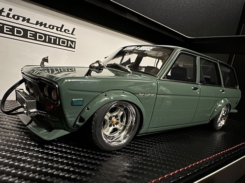 1/18 Datsun Bluebird 510 Wagon Green With Mr. Jun Imai Ignition Model Limited | eBay