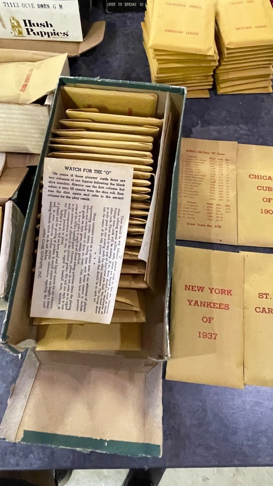 Huge APBA Baseball MASSIVE CARD LOT OF 400+ PACKS (+ 2 game sets) 1960 ...