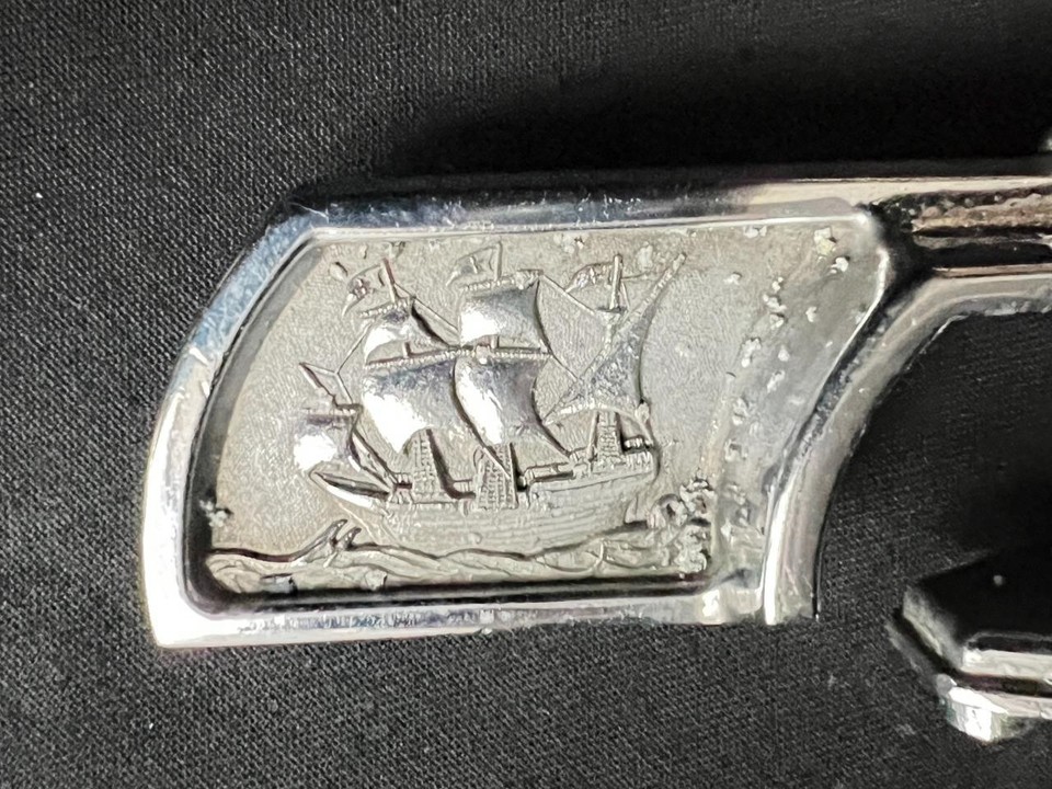 TRIUMPH MAYFLOWER VINTAGE CHROME CAR BONNET HOOD EMBLEM MASCOT BADGE ...