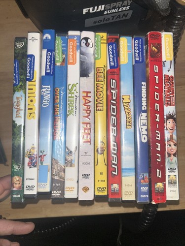Lot of 12 Kids Movies DVD Collection: Disney Paramount Universal Sony ...