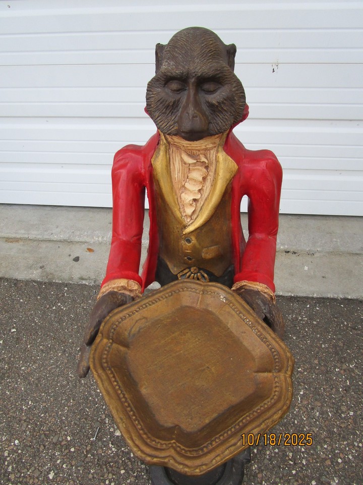 Monkey Butler Statue 35" | eBay