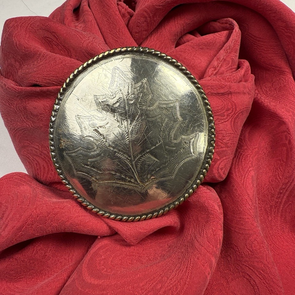 Cowboy/Cowgirl Vintage Wild rags 3 Piece Set With A Silver Oak Leaf ...