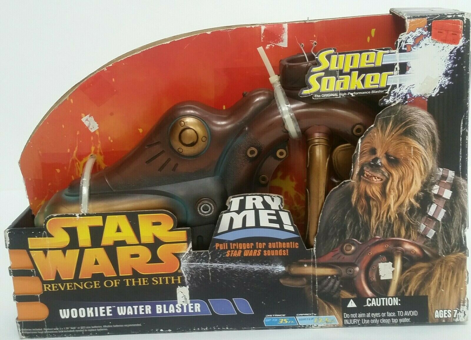 New Star Wars Revenge of the Sith Wookiee Water Blaster Super Soaker ...