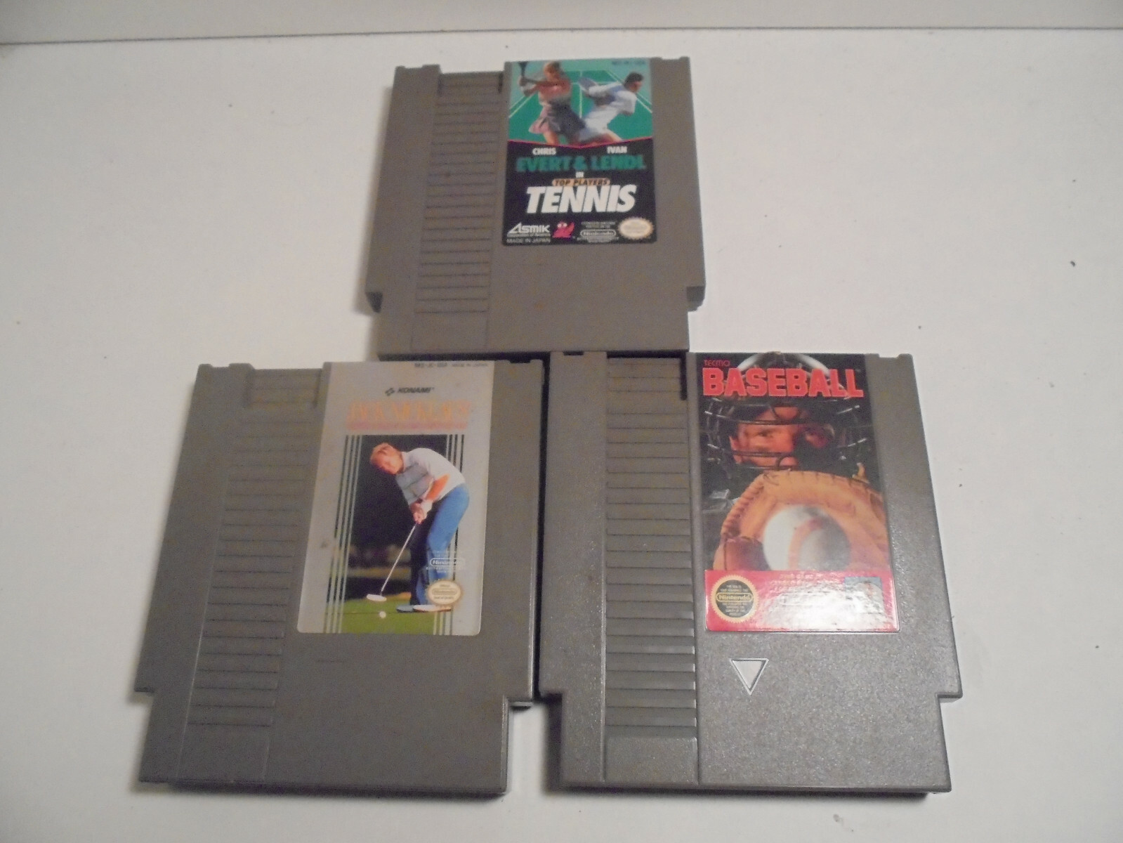 NES Sports Games Lot Tennis Golf Baseball | eBay