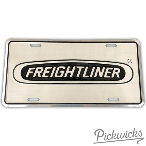 Freightliner - Embossed Metal Vehicle License Plate Car Tag Semi Trucks ...