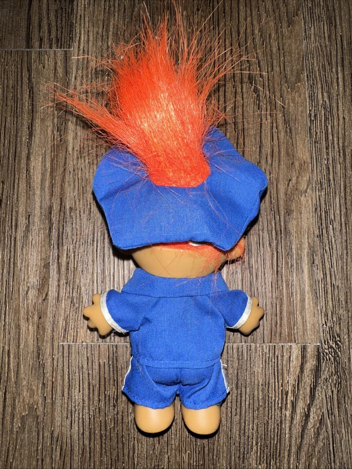 Vintage Russ Troll Doll Policeman Police Officer Cop Orange Hair | eBay