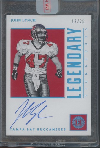 2019 Panini Encased Football John Lynch #LS-JLY Legendary Signatures ...