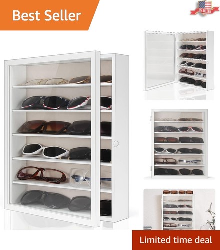 Spacious Capacity Sunglasses Organizer - Wall Mounted - Eyewear Display ...