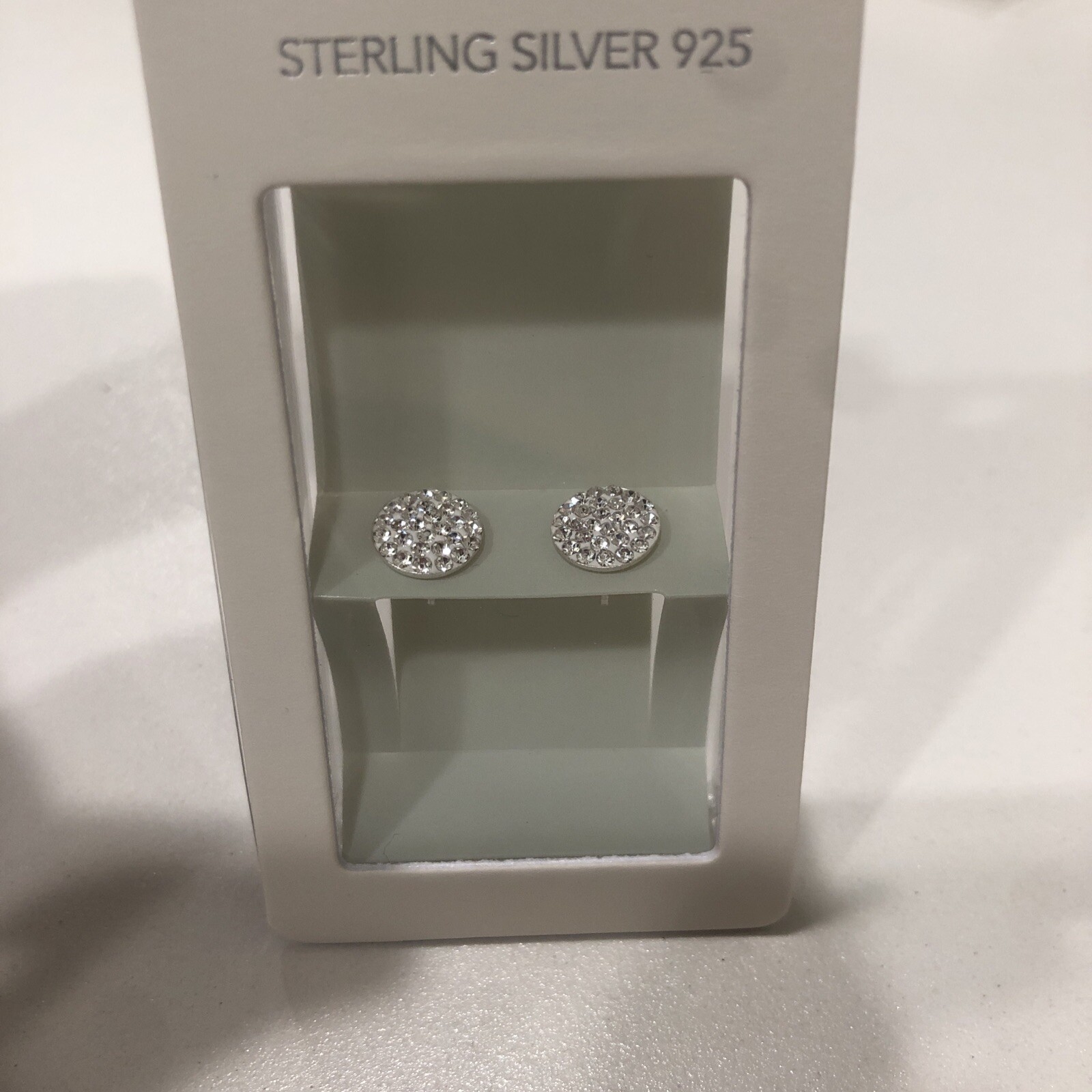 I Am Sterling Silver Circle Gem Embedded Stud Earring Set | eBay