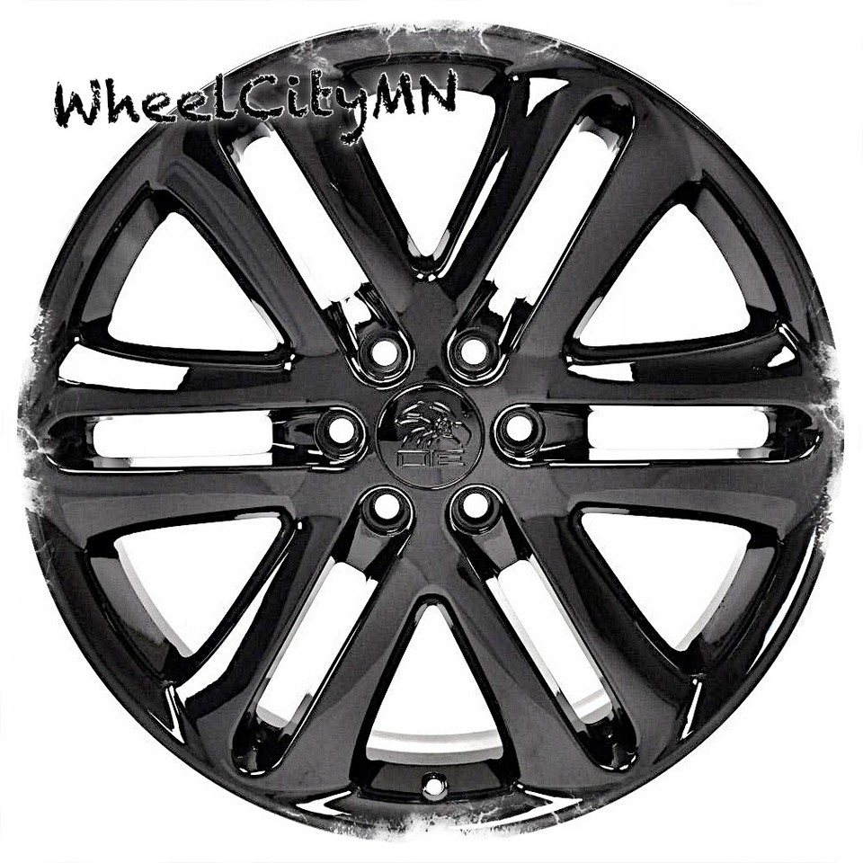 22" gloss black 2014 Ford F150 OE factory 3918 replica wheels ...
