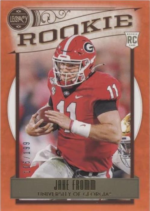 2020 Panini Legacy - Rookies Jake Fromm #143 Orange /199 (RC) for sale ...
