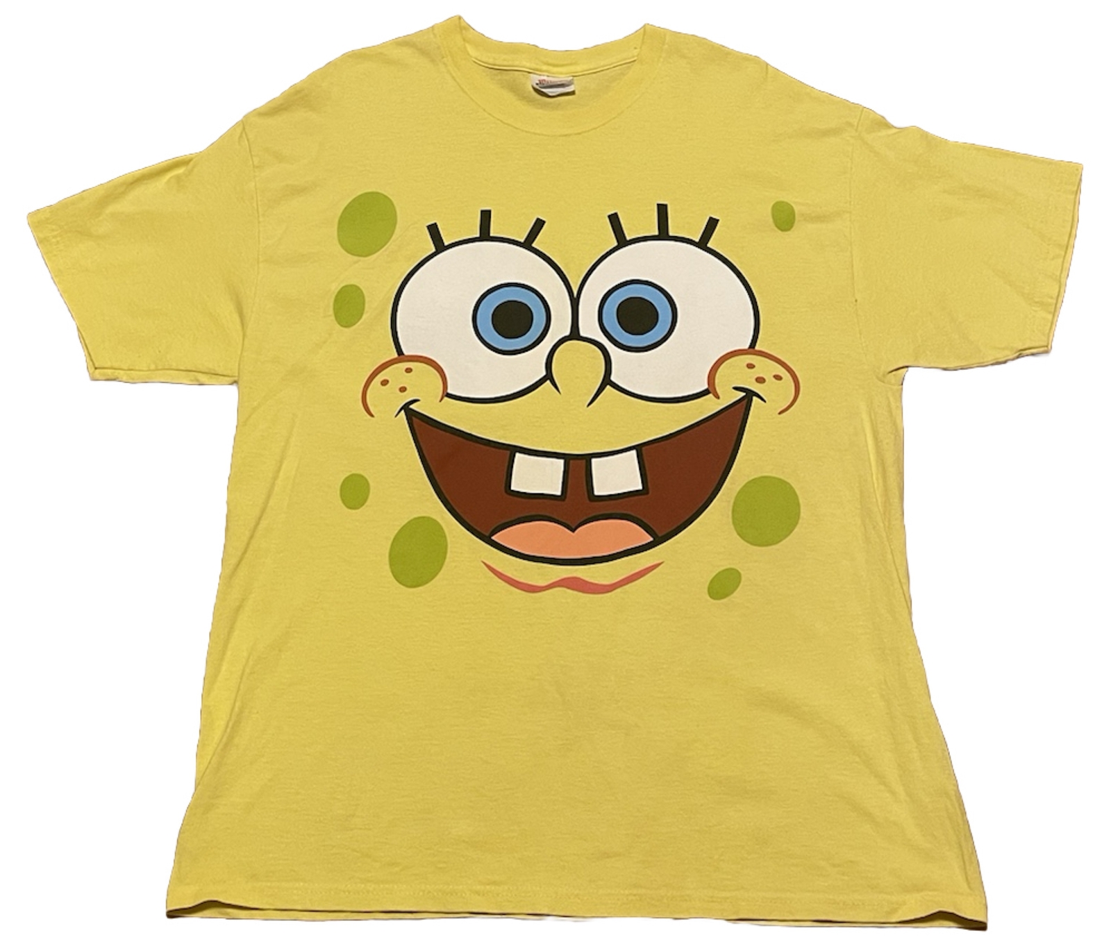 Vintage Spongebob Shirt 2002 y2k big face cartoon yel… - Gem