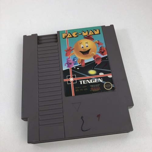 Pac-Man (Tengen Gray) -Authentic NES Nintendo Video Game Cartridge Only ...