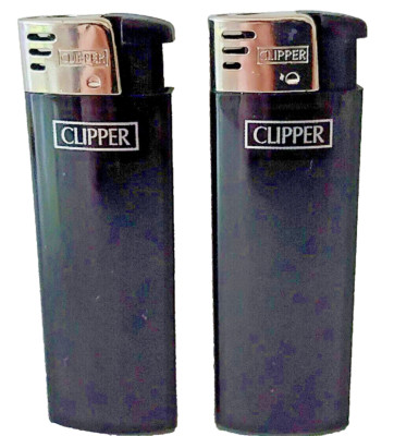 2 xClipper Brio super lighter gas , large gas refillable Black | eBay ...