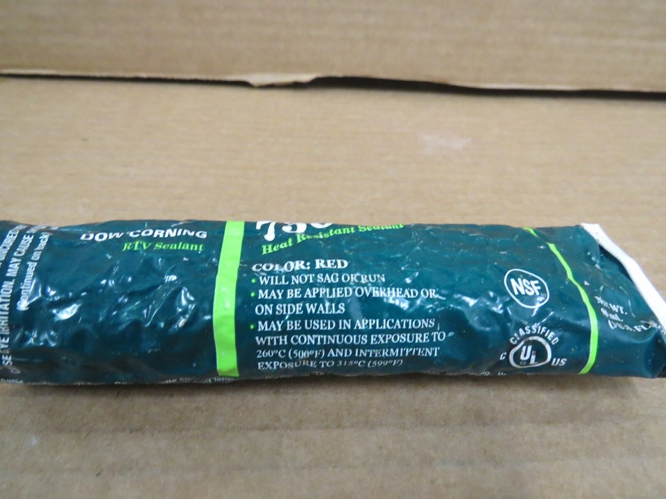 Dow Corning 736 Heat Resistant Silicone Sealant, "Red RTV" 3 oz (90 mL ...
