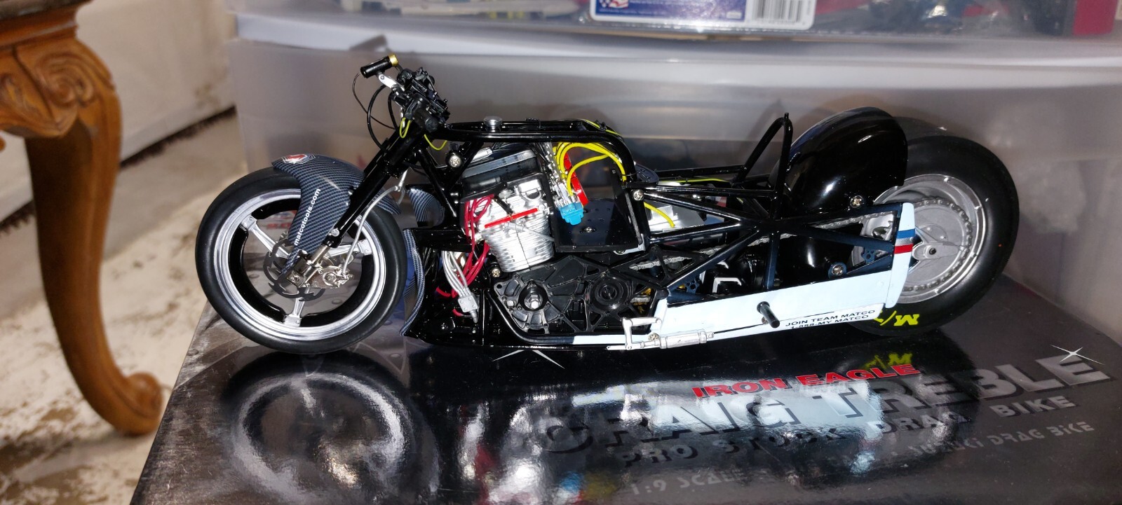 MATCO TOOLS 25TH ANNIV CRAIG TREBLE PRO STOCK SUZUKI DRAG BIKE 1:9 ...