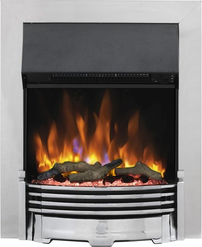 Dimplex Helmsdale Chrome Inset Electric Fire Unique Optiflame XHD ...
