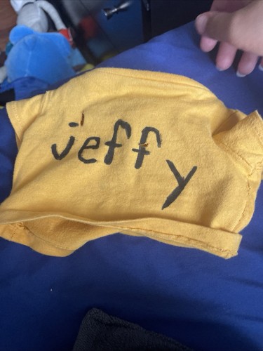 JEFFY Puppet SML Hand Puppet Plush Toy 23" Stuffed Boy Doll Helmet ...