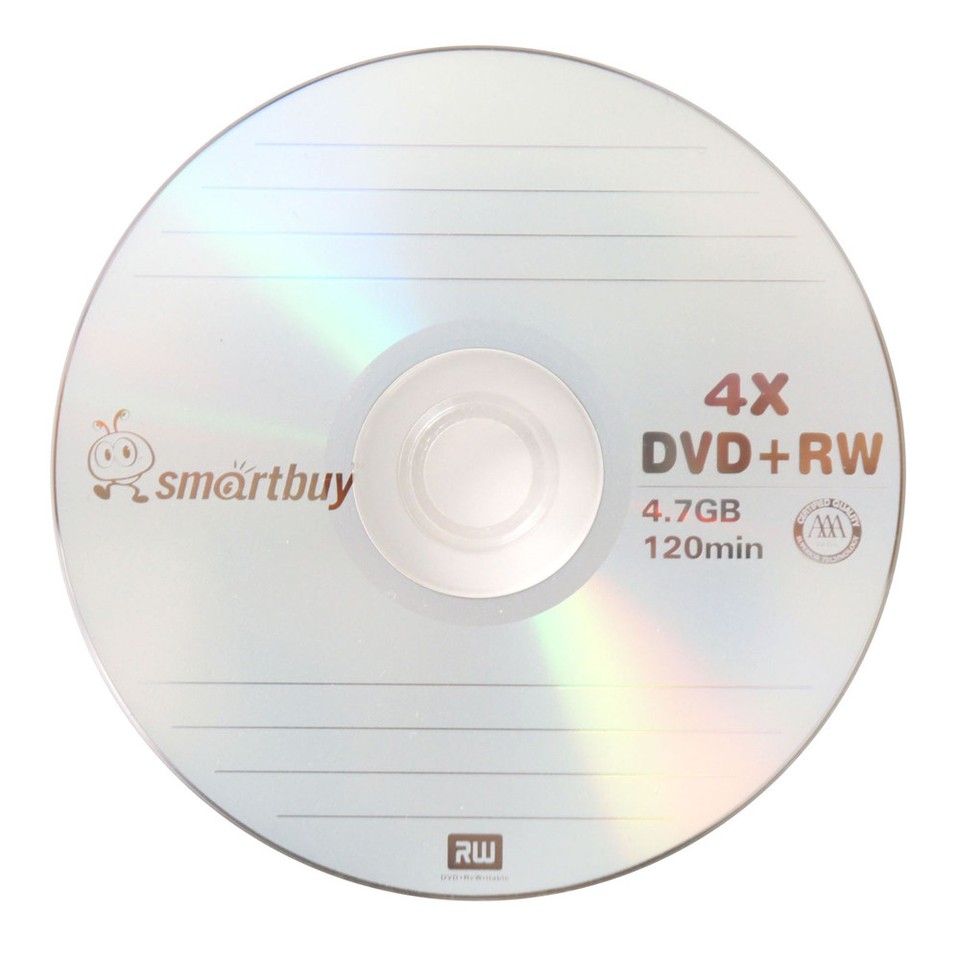 200 Pack Smartbuy Blank DVD+RW 4x 4.7GB Branded Logo Rewritable DVD ...