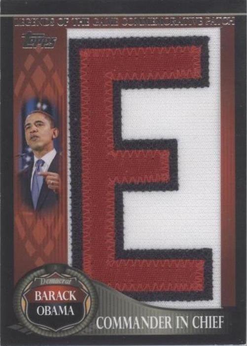 2009 Topps - Legends of the Game Manufactured Letter Patch Series 1 ...