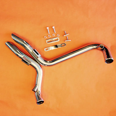 HARLEY STAINLESS 1 3/4" L.A.F LAF Drag Pipes Exhaust Harley Softail | eBay