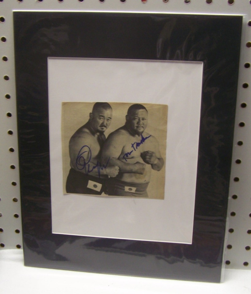Prof. Toru Tanaka Matted signed Photo w/COA WWWF NWA PLEASE READ ...