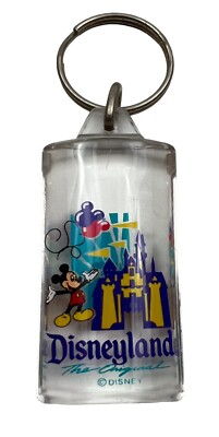 Vintage 1991 Disneyland The Original Mickey Castle Keychain Acrylic | eBay